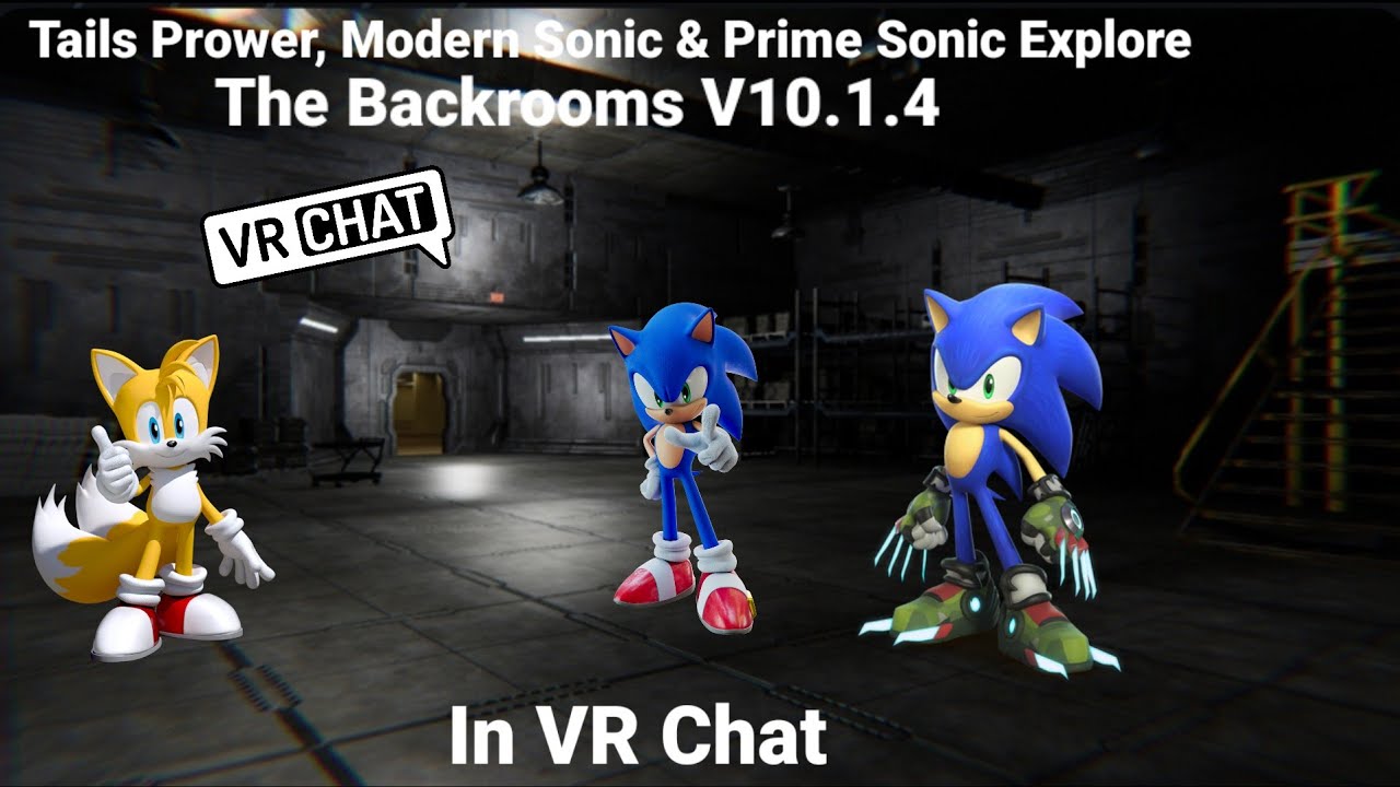 Tails Prower, Modern Sonic & Prime Sonic Explore The Backrooms V10.1.4 ...