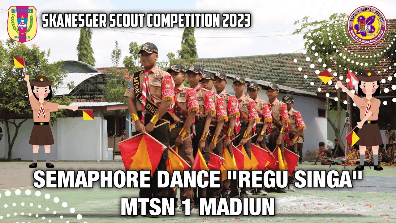 Semaphore Dance - SSC 2023 - Regu Singa MTs 1 MADIUN - YouTube
