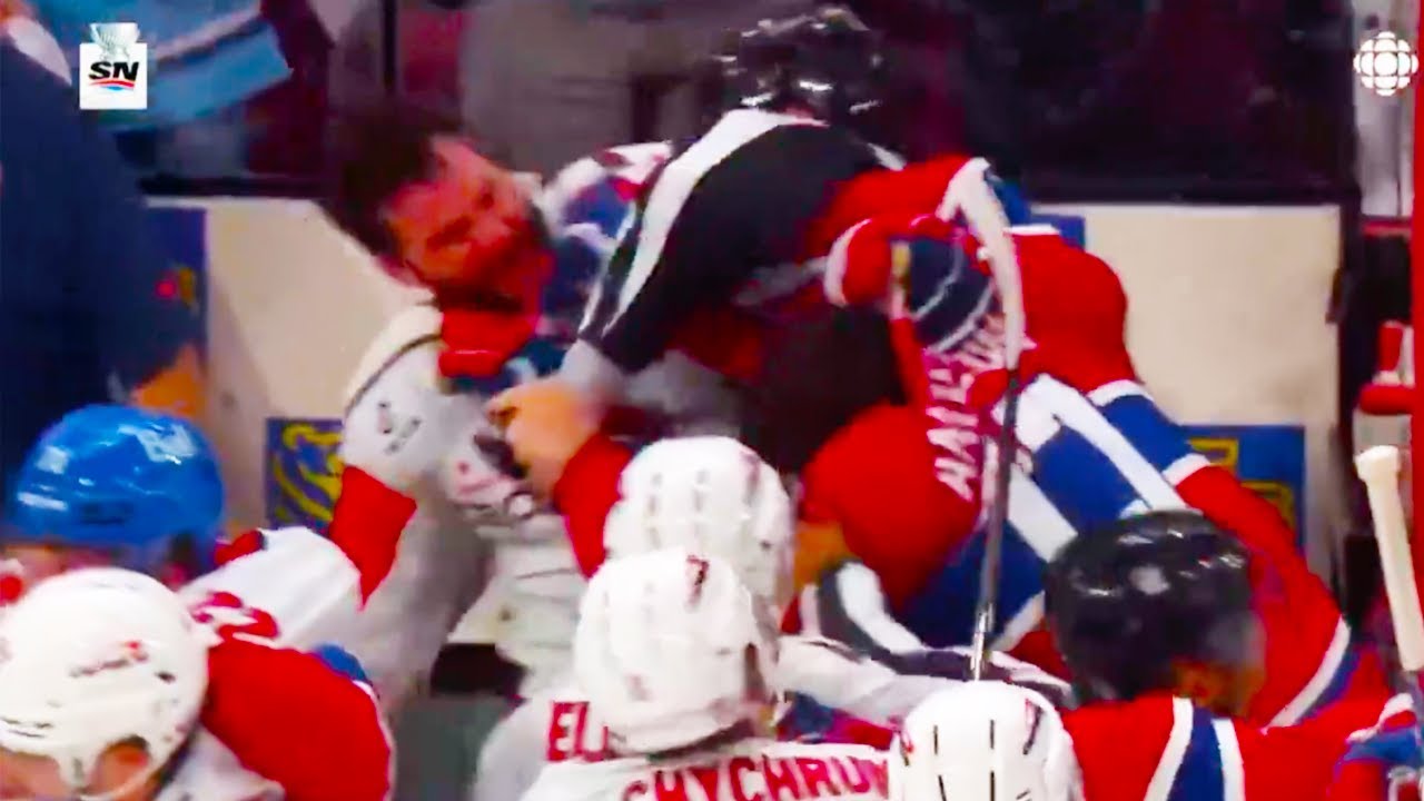 Tom Wilson Josh Anderson Bench Fight | Washington Capitals vs Montreal ...