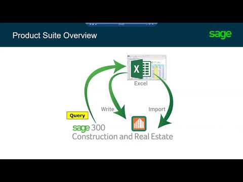 How-to Use Microsoft Excel in Sage 300 CRE (Timberline) with Sage ...