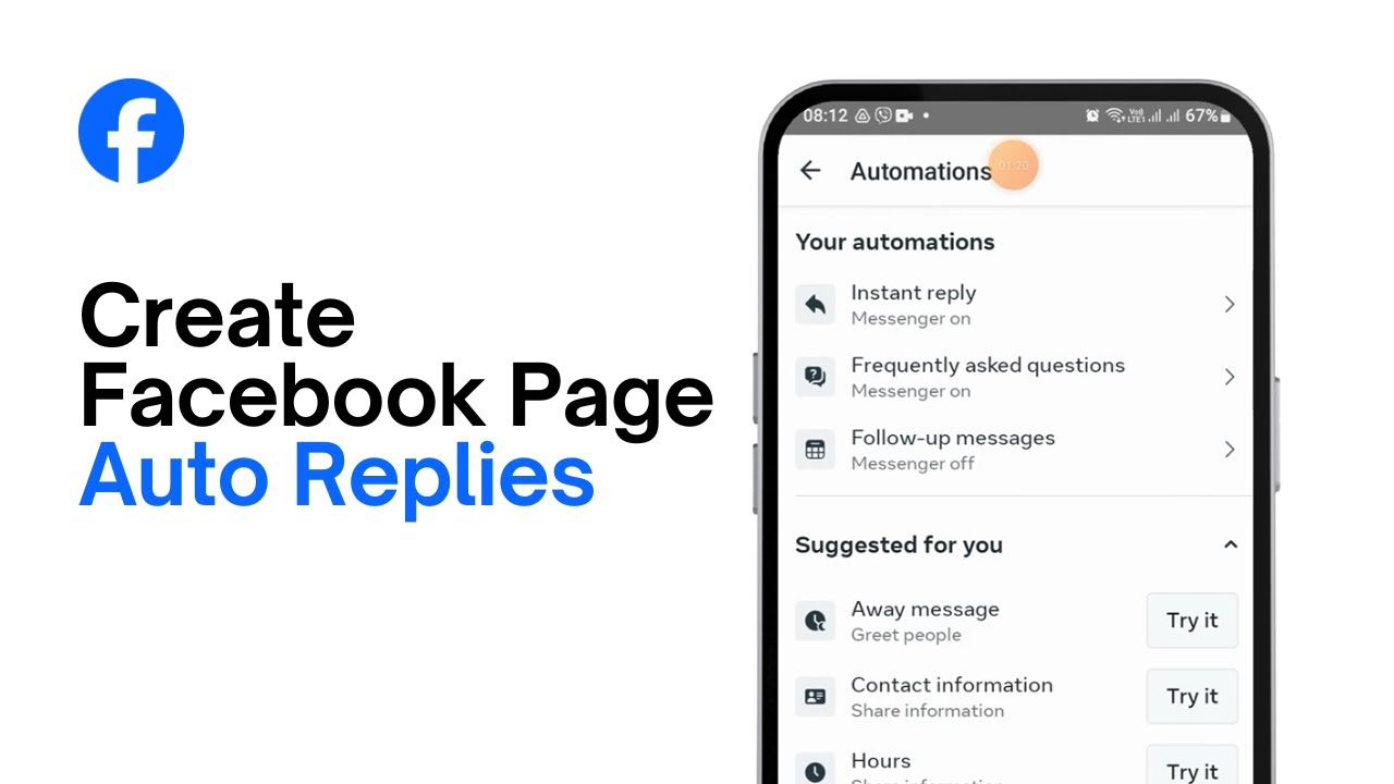 How To Create Facebook Page Auto Replies? [in 2024] (Facebook Messenger ...