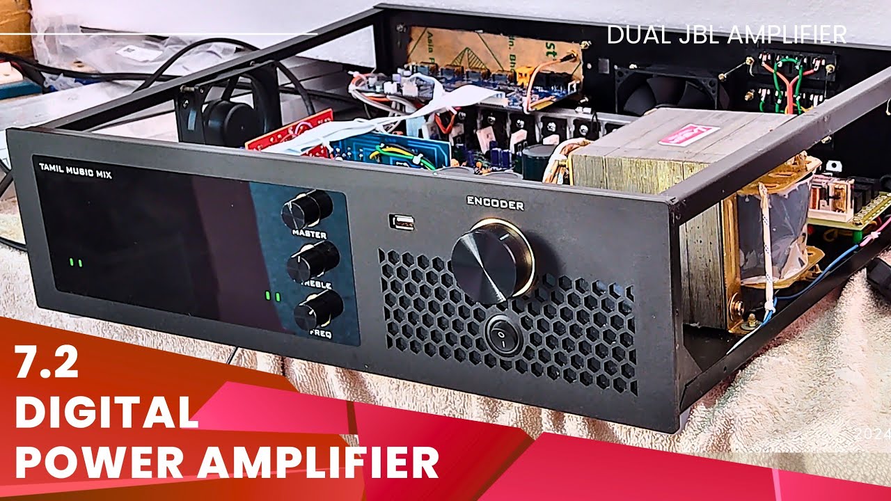 7.2 FULL DIGITAL AMPLIFIER WITH DOLBY DTS SUPPORT DUAL JBL 1500W ...