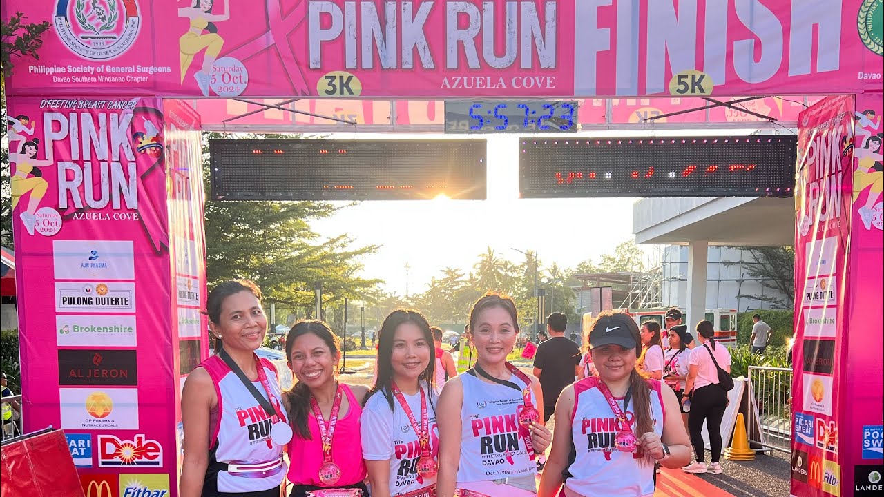 Pink Run 2024 5km fun run D'Feeting Breast Cancer #5kmrun #pinkrun2024 ...