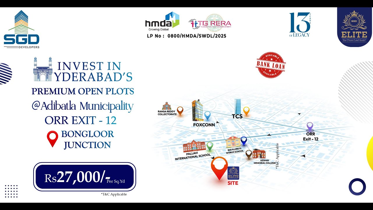 SGD Developers | HMDA-Approved Gated Community Open Plots for Sale #sgddevelopers @sgddevelopers ...