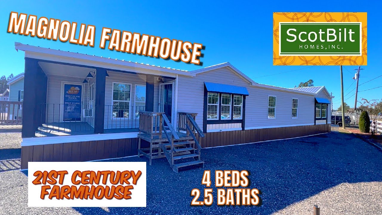 MAGNOLIA FARMHOUSE BY SCOTBILT HOMES,INC FARMHOUSE FULL TOUR 4 BED 2.5 ...