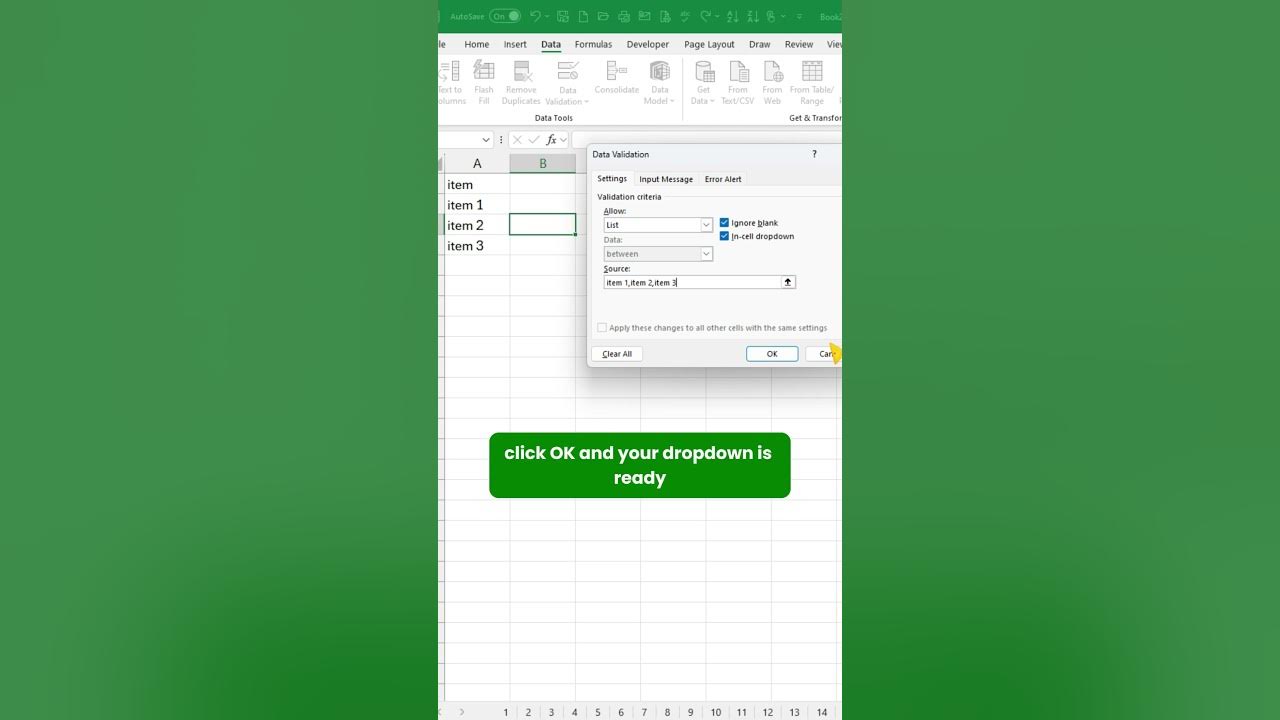 Excel DROPDOWNS Made EASY! - Step by Step Tutorial! - YouTube
