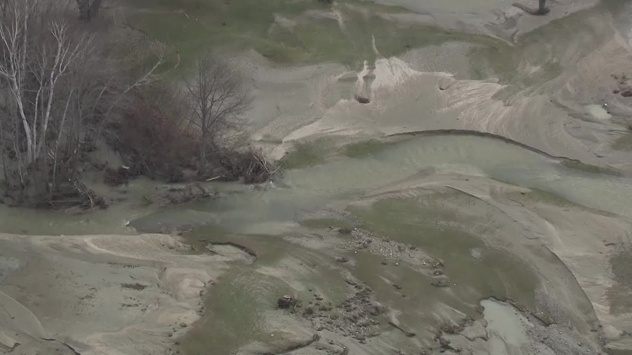 Sky5 over flood-damaged golf course in Gorham, NH - YouTube