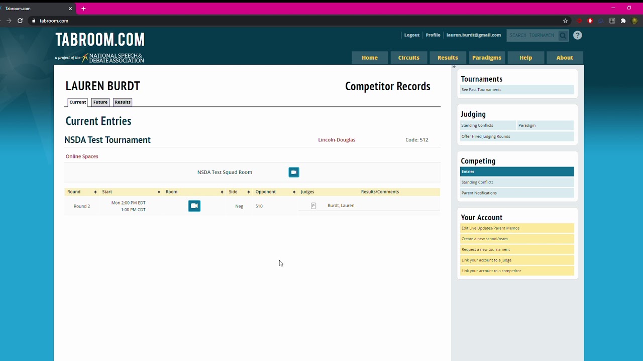 NSDA Campus Instructions for Students - YouTube