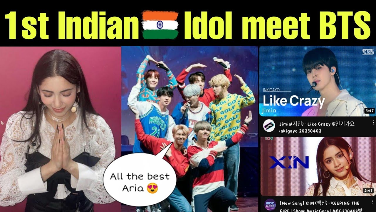 1st Indian K-pop Idol Aria 🇮🇳 BTS से मिलेंगी 💜 Proud Moment For Indian ...