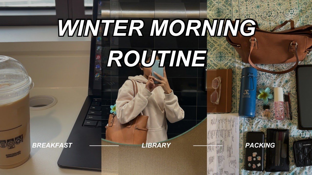 STUDY VLOG | WINTER MORNING ROUTINE - YouTube
