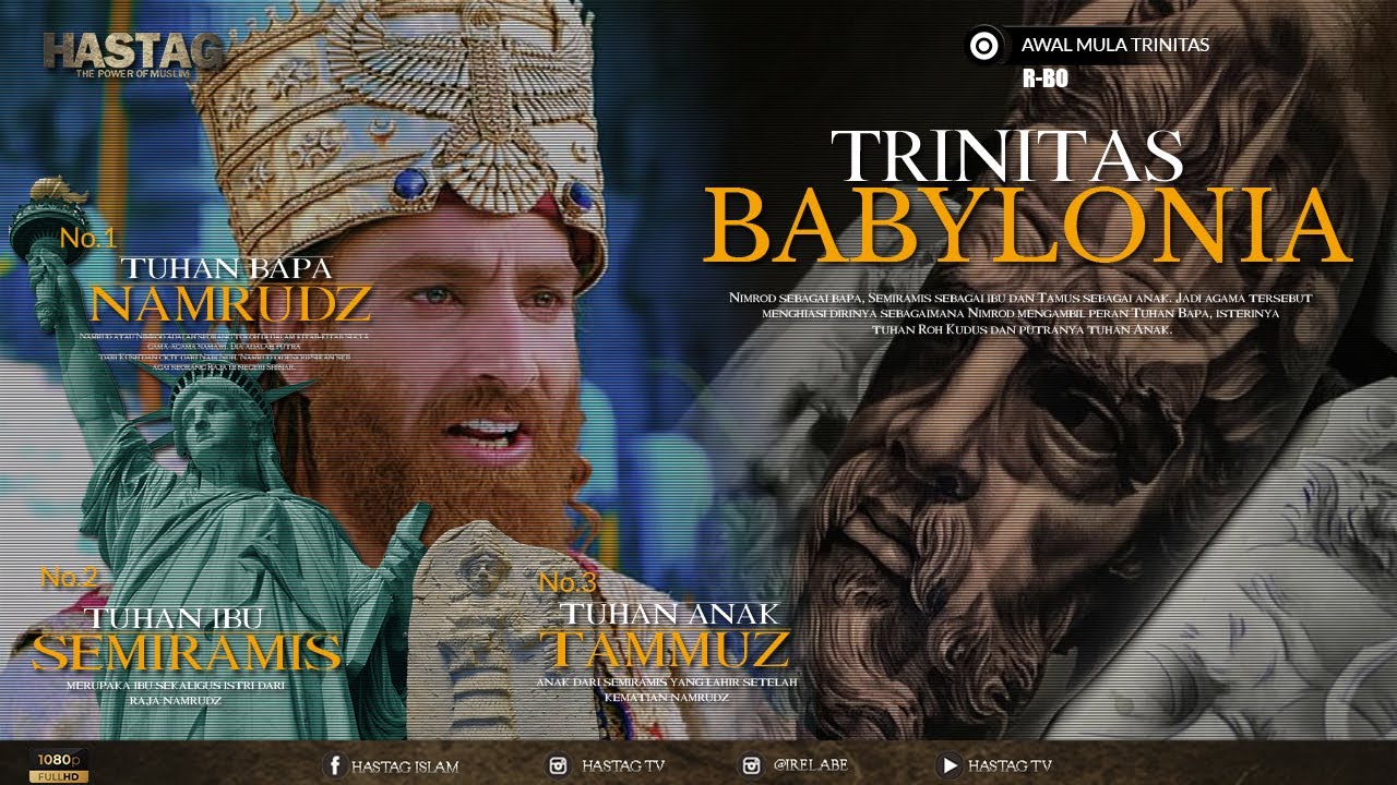DARI SINI SEMUANYA BERMULA !!! Hubungan Namrud Semiramis dan Tammuz | Kemunculan Trinitas - YouTube