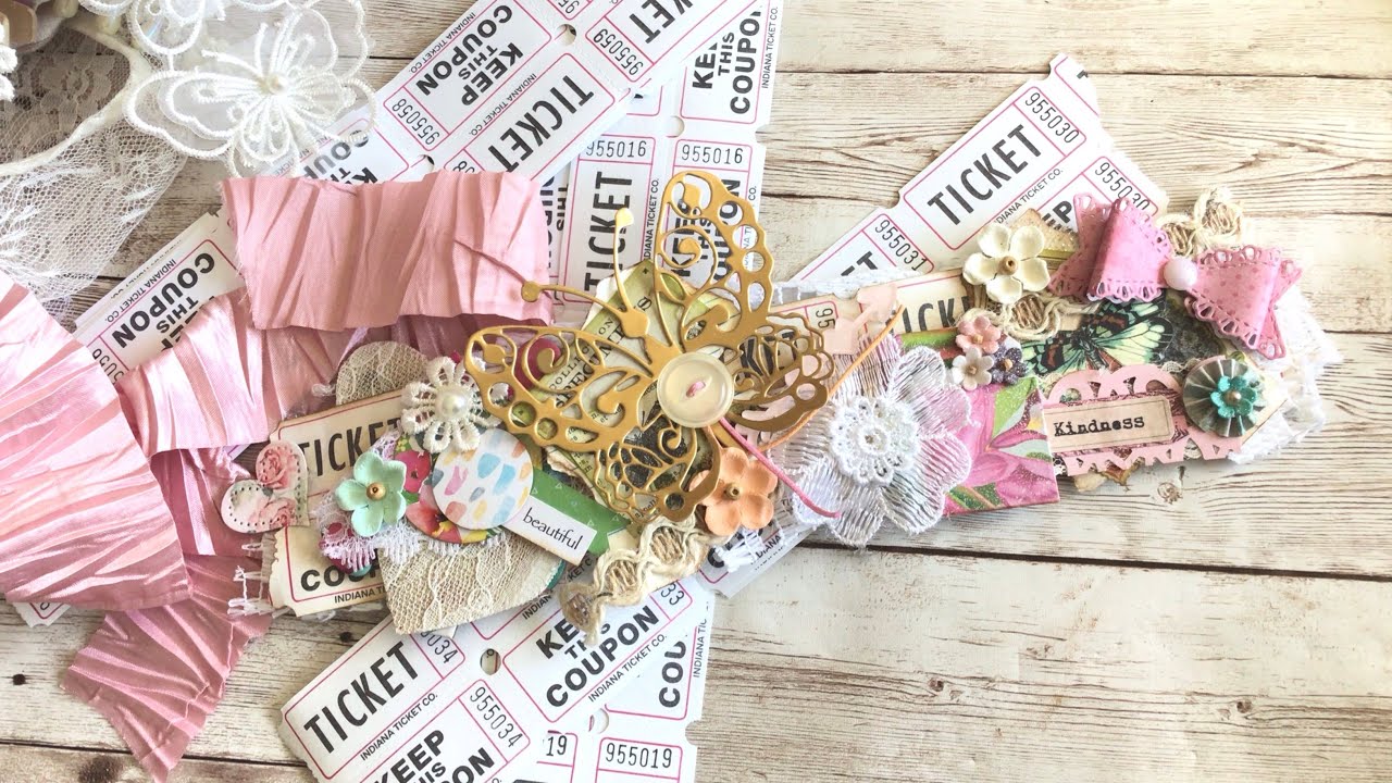 TICKET STRIP EMBELLISHMENTS |TOPPERS or BELLY BANDS | EASY & BEAUTIFUL ...