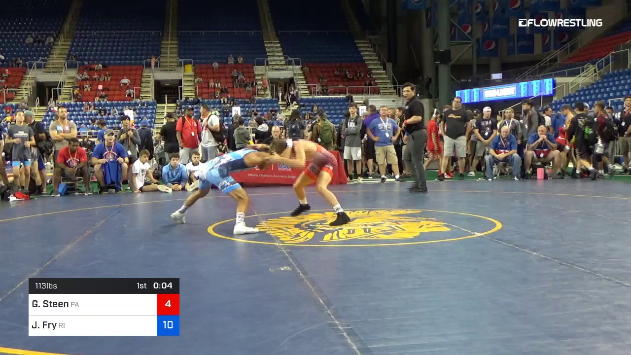113 Lbs Rnd Of 32 Gary Steen Pennsylvania Vs Joziah Fry Rhode Island ...