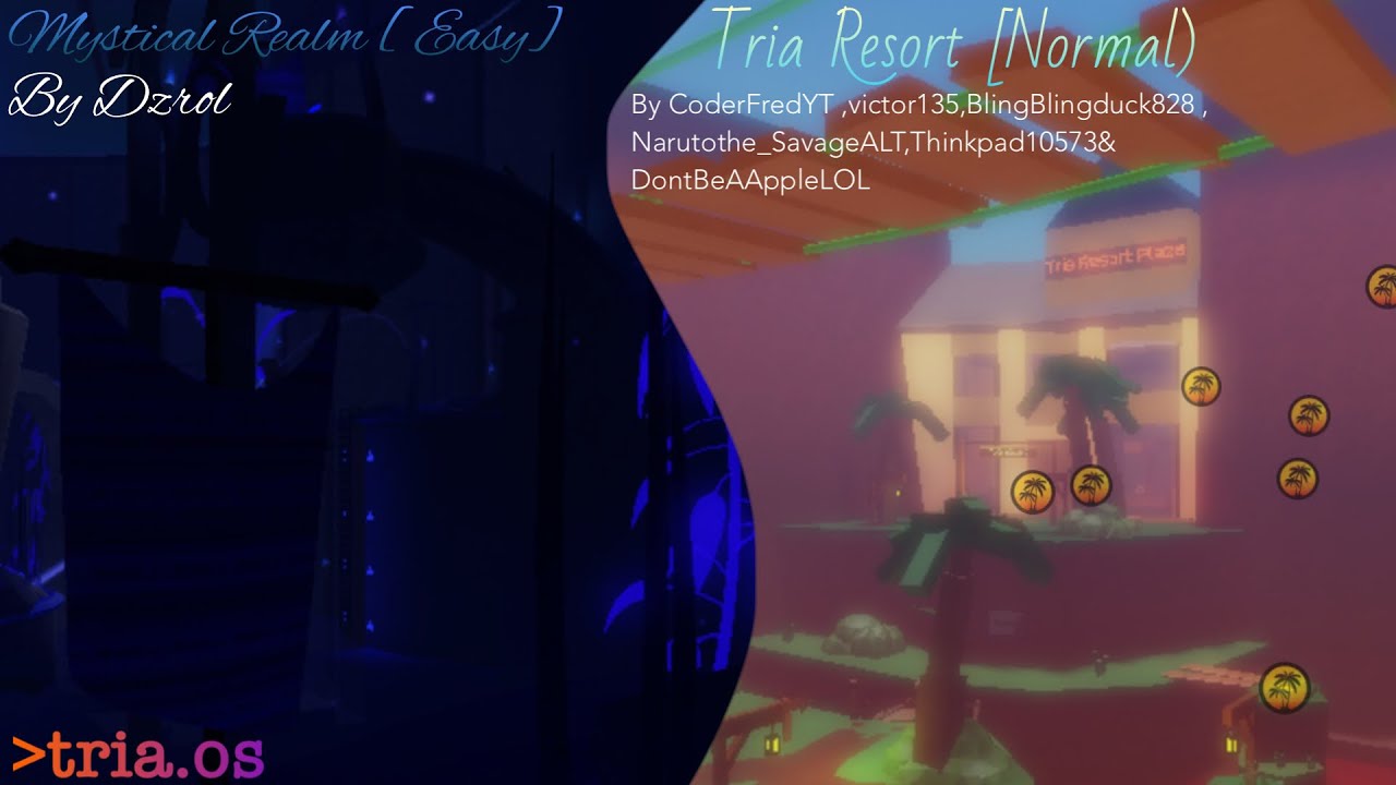 Roblox - TRIA.os | Two Amazing Maps - YouTube