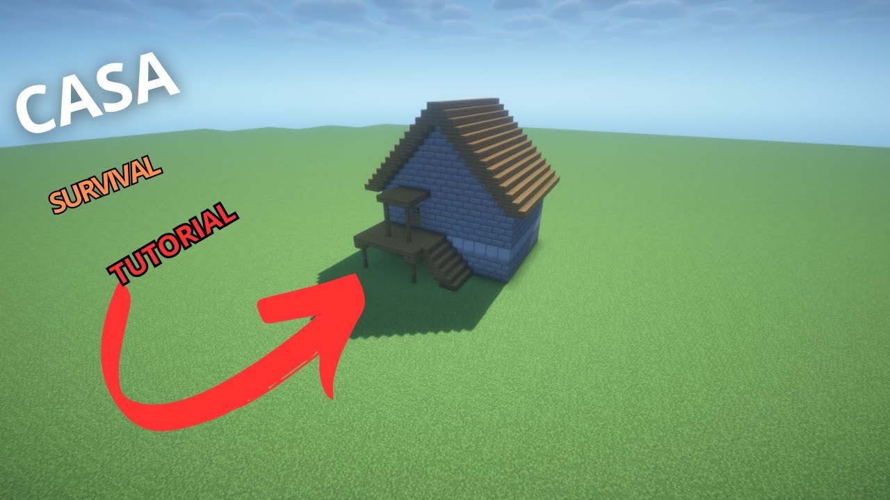 Minecraft: Casa survival facil Tutorial - YouTube