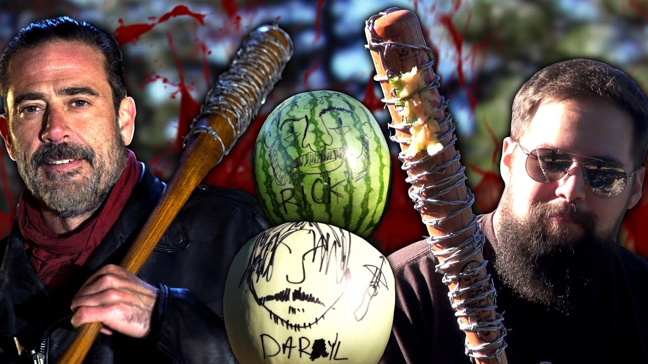 NEGAN'S BAT MELON SMASH | The Walking Dead Season 7 Predictions - YouTube