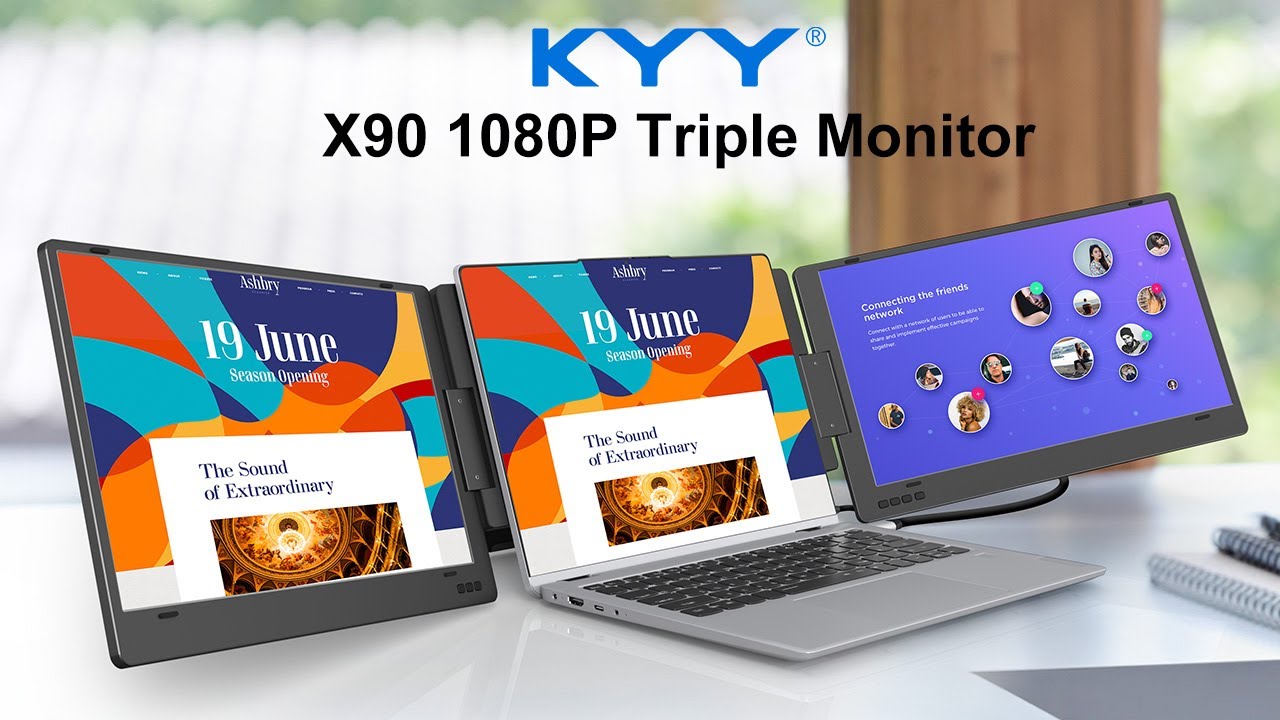 【KYY X90 Triple Monitor】How to set up your Windows Devices - YouTube