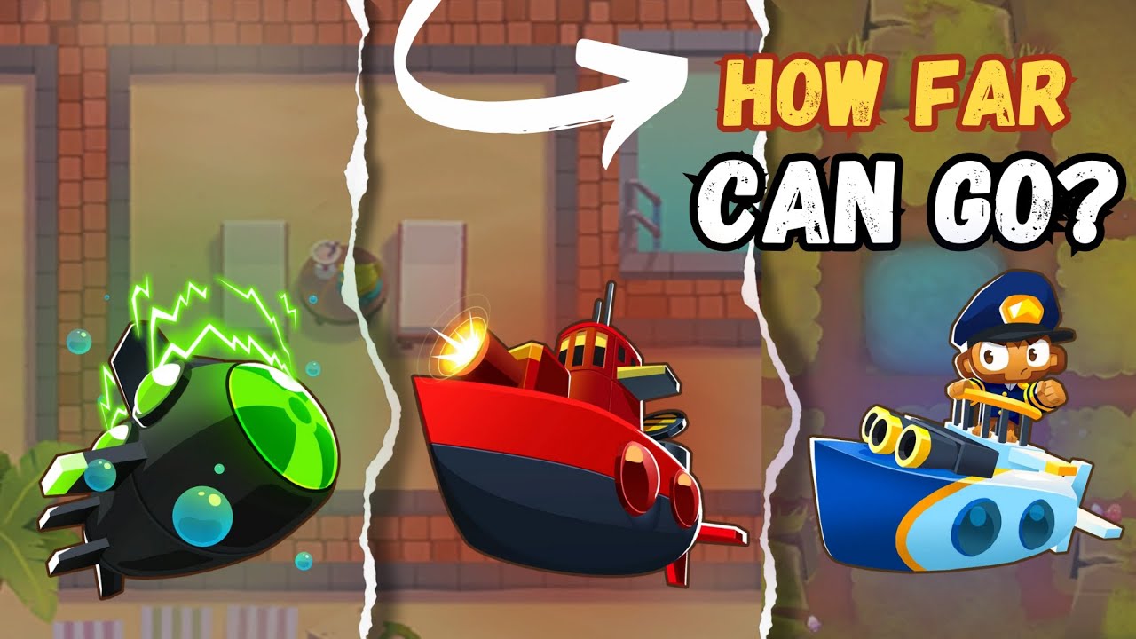 How Far Can Every Tier 5 Monkey Sub Go? | BTD6 - YouTube