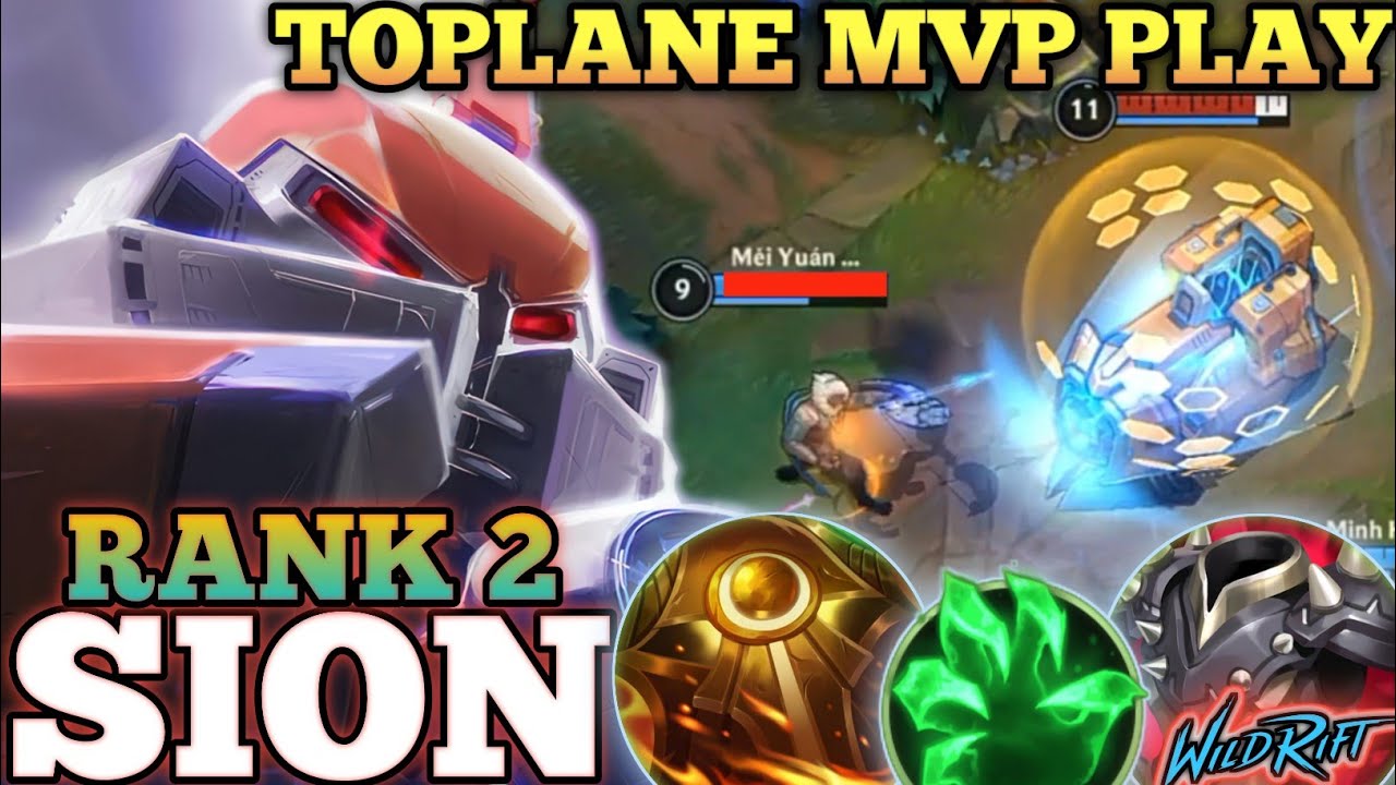 SION TOPLANE KILLER MVP PLAY! OVERPOWER AD TANK BUILD ABUSE - TOP 1 ...