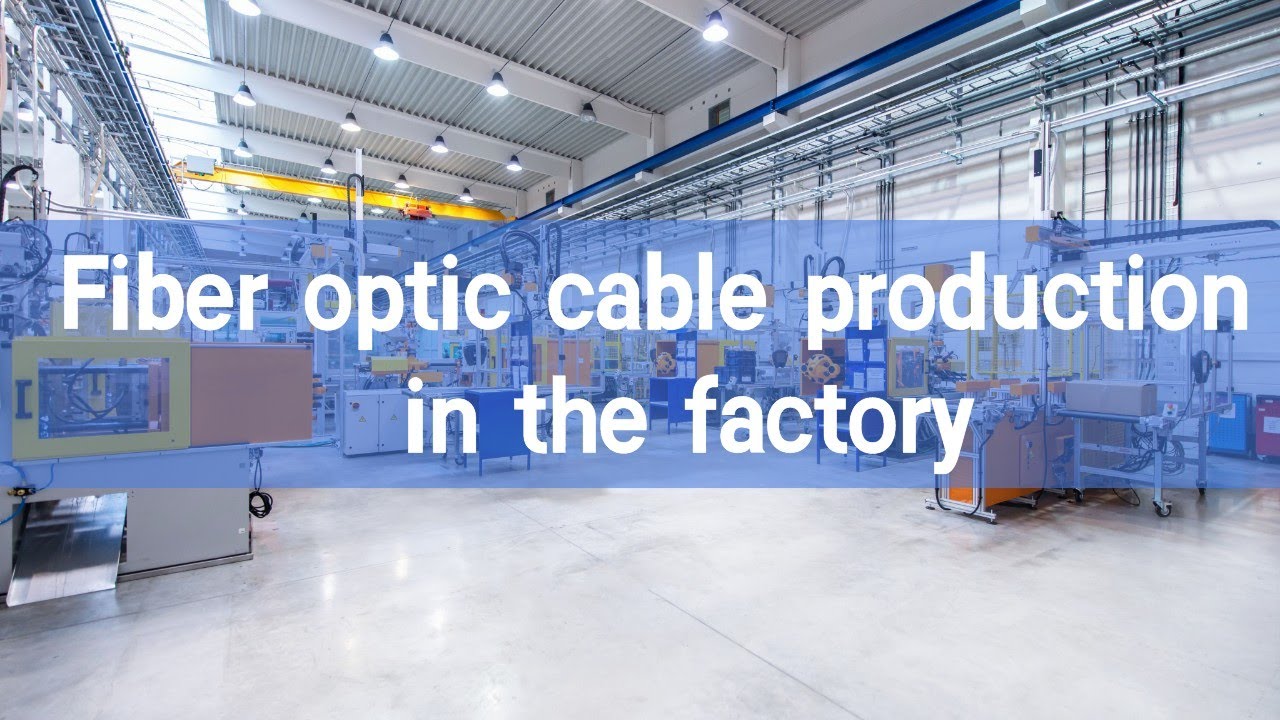 Fiber optic cable production in the factory(Wire Cable Making Machine ...