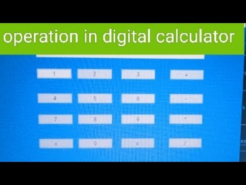 digital calculator operator in VB.net technology #coding #technology # ...