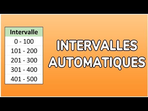 CRÉER DES INTERVALLES AUTOMATIQUES DE DONNÉES SUR EXCEL - DOCTEUR EXCEL