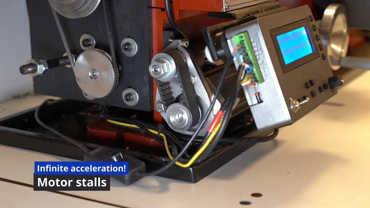 Accelerating a stepper motor - YouTube