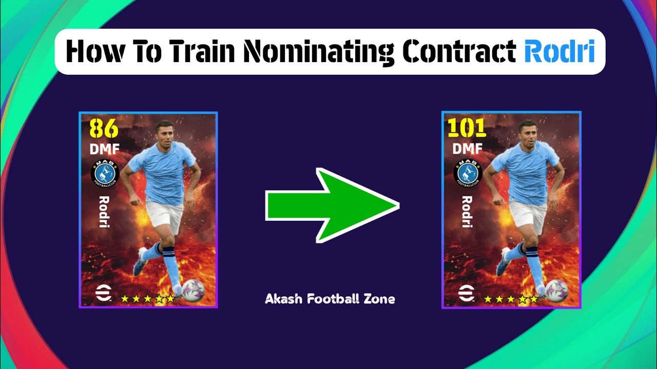 New Nominating Contract Rodri's Best Training Guide In eFootball 2026 ...
