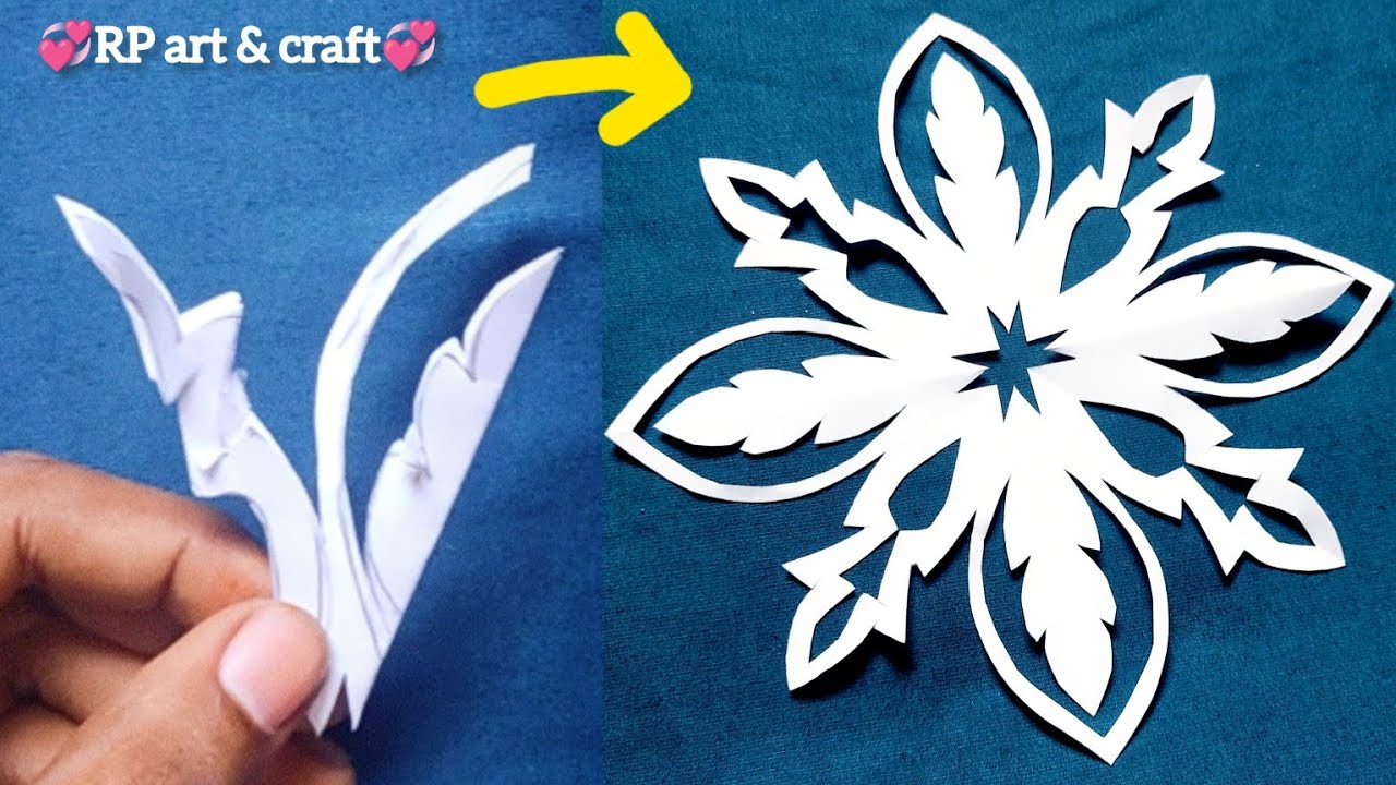 How to make snowflakes out of paper//paper snowflakes//paper cutting ...
