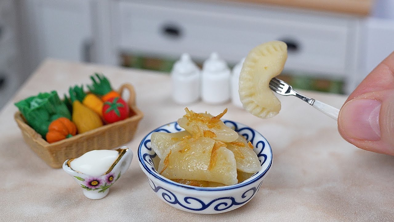 I Make Miniature Vareniki with Mashed Potato 🥔🤗 Mini Real Food 😋 Mini ...