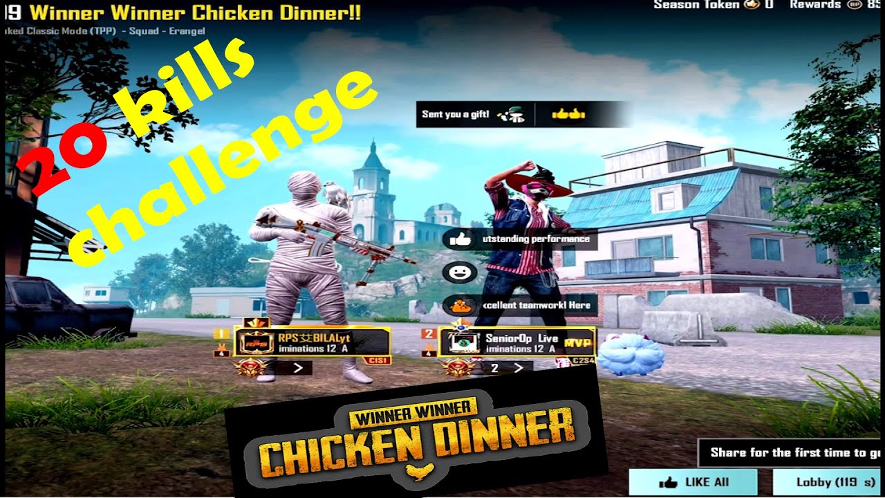 20 KILLS DUO V SQUAD CHALLENGE - YouTube