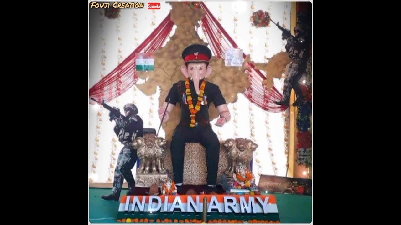 Ganpati Bappa morya #Army ganesh ji #ganesh #foujicreation lord ...