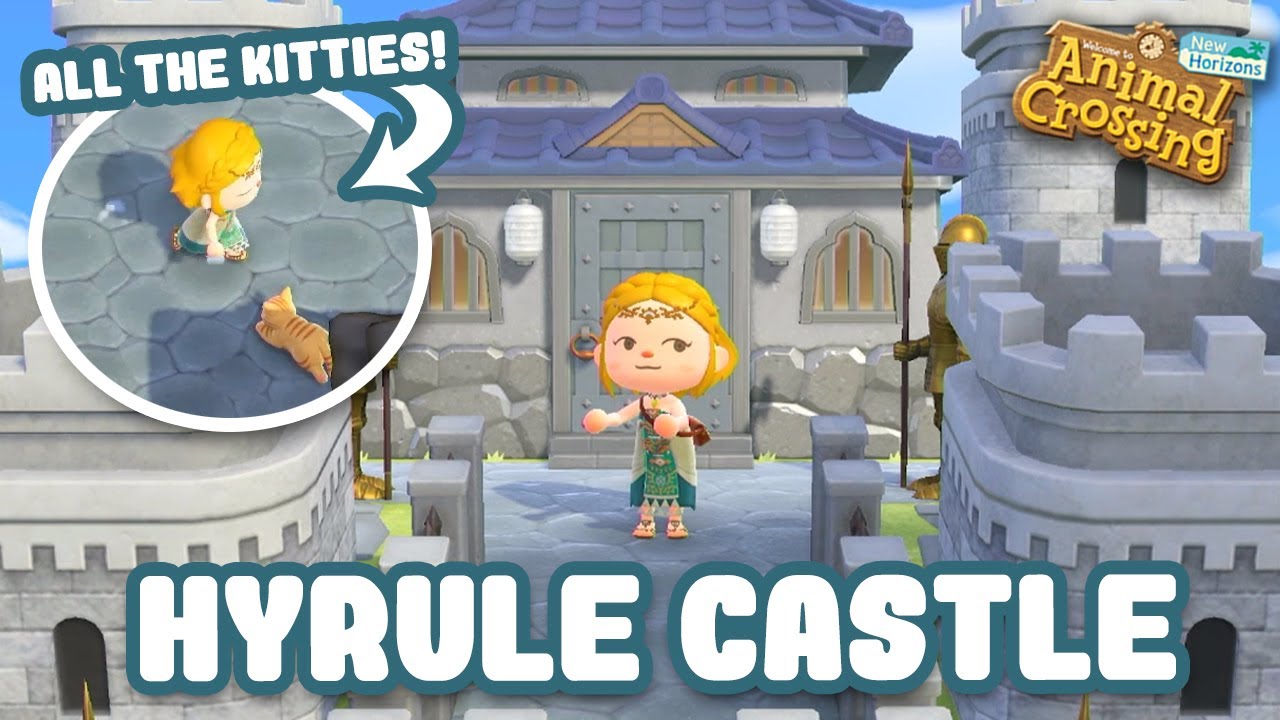 Starting a Hyrule Slumber Island! Hyrule Castle! | Animal Crossing New ...