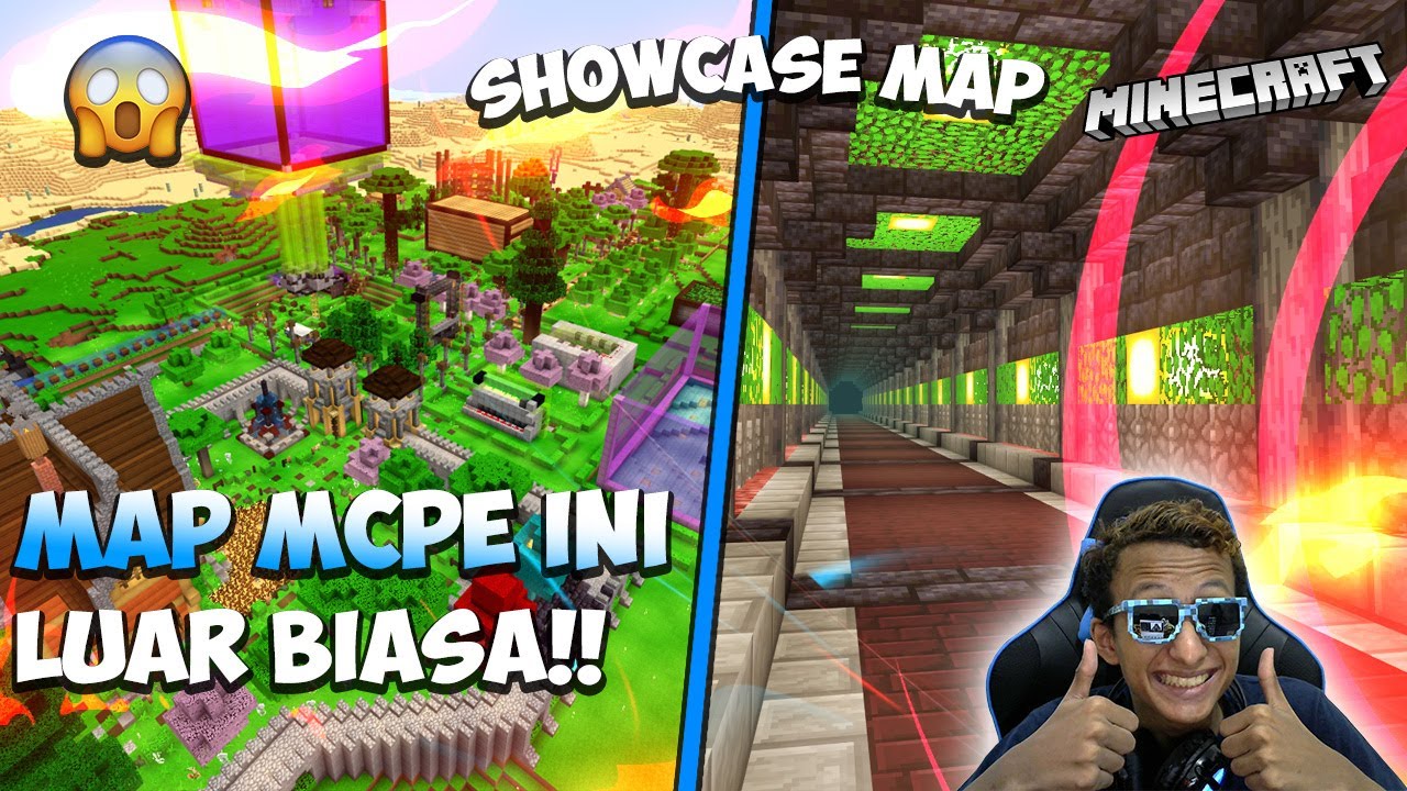 MAP MCPE INI LUAR BIASA!!! - SHOWCASE MAP MINECRAFT INDONESIA - YouTube