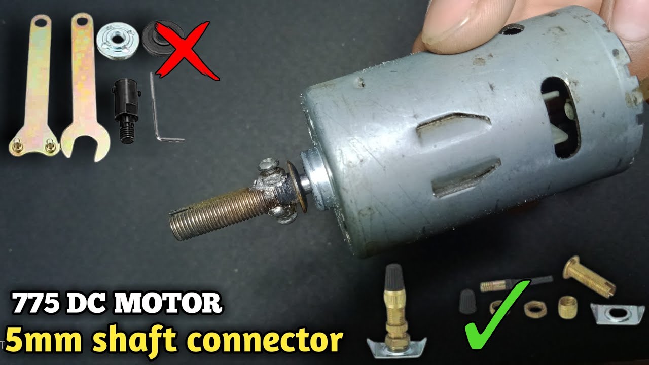5mm shaft connector || angle grinder || how to make 5mm shaft connector ...