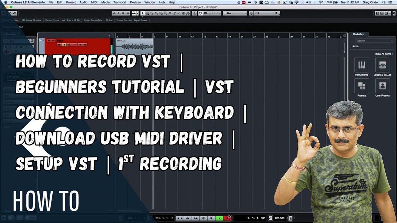 How to record VST | Beguines Tutorial | VST connection with Keyboard ...