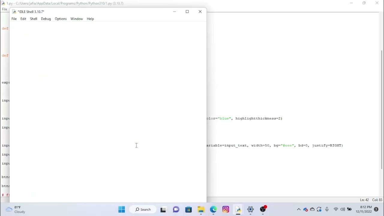 How to create a Calculator in python using tkinter - YouTube