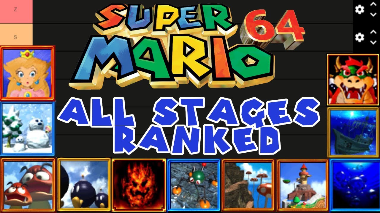 Mario 64 Stages TIER LIST! -JosephQ773 - YouTube