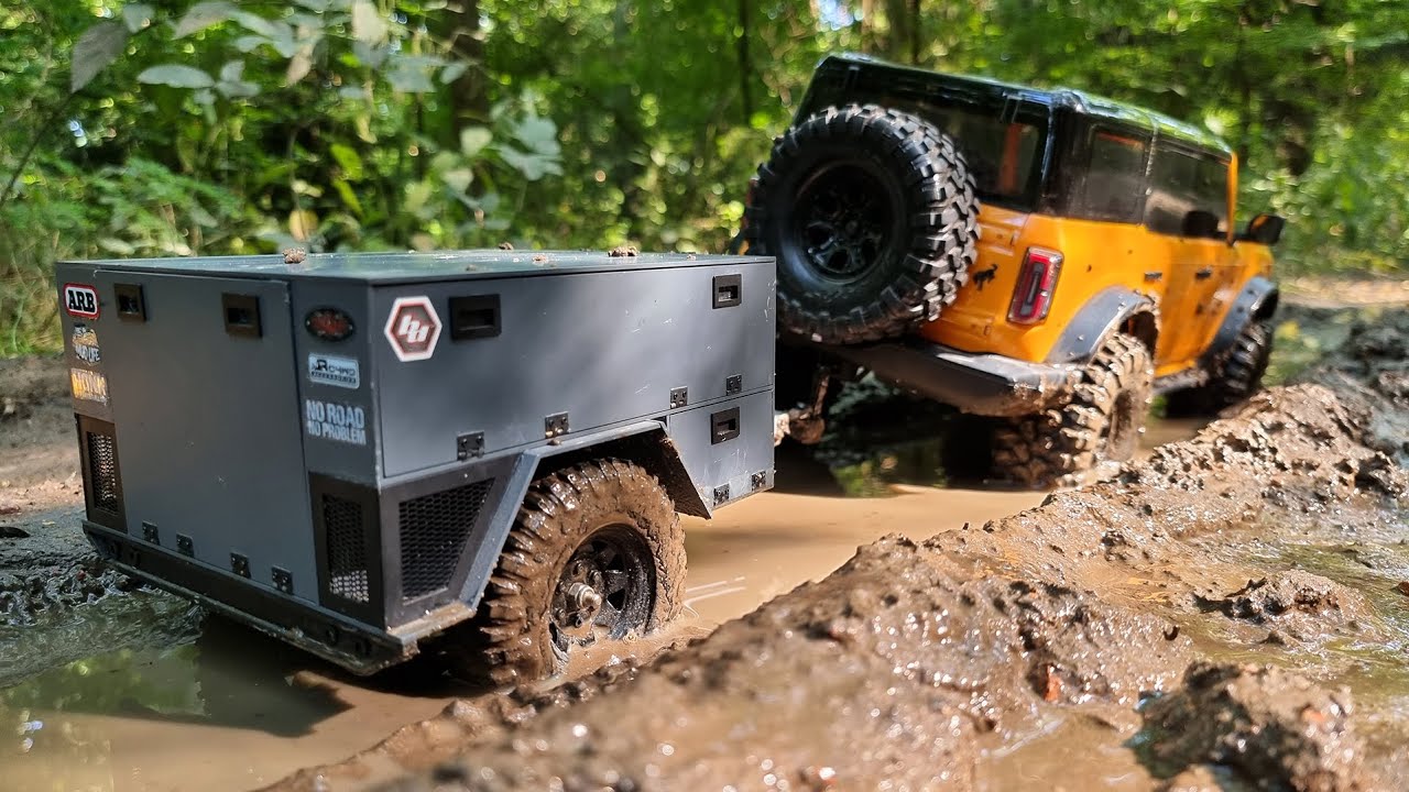 1/10 Scale RC - Ford Bronco 2021 with Custom Trailer - MUD and OFF Road ...