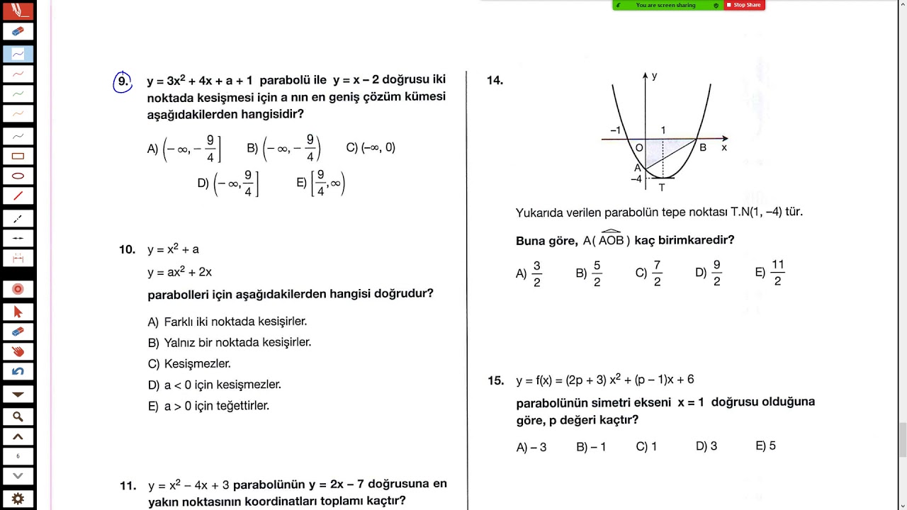 11-C Fonksiyon Uygulamaları ve 2.Dereceden Fonksiyon Grafikleri 8 - YouTube