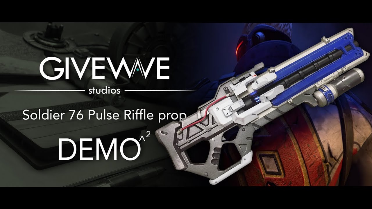 Overwatch Soldier 76 Pulse Rifle 2.0 assembly DEMO - YouTube