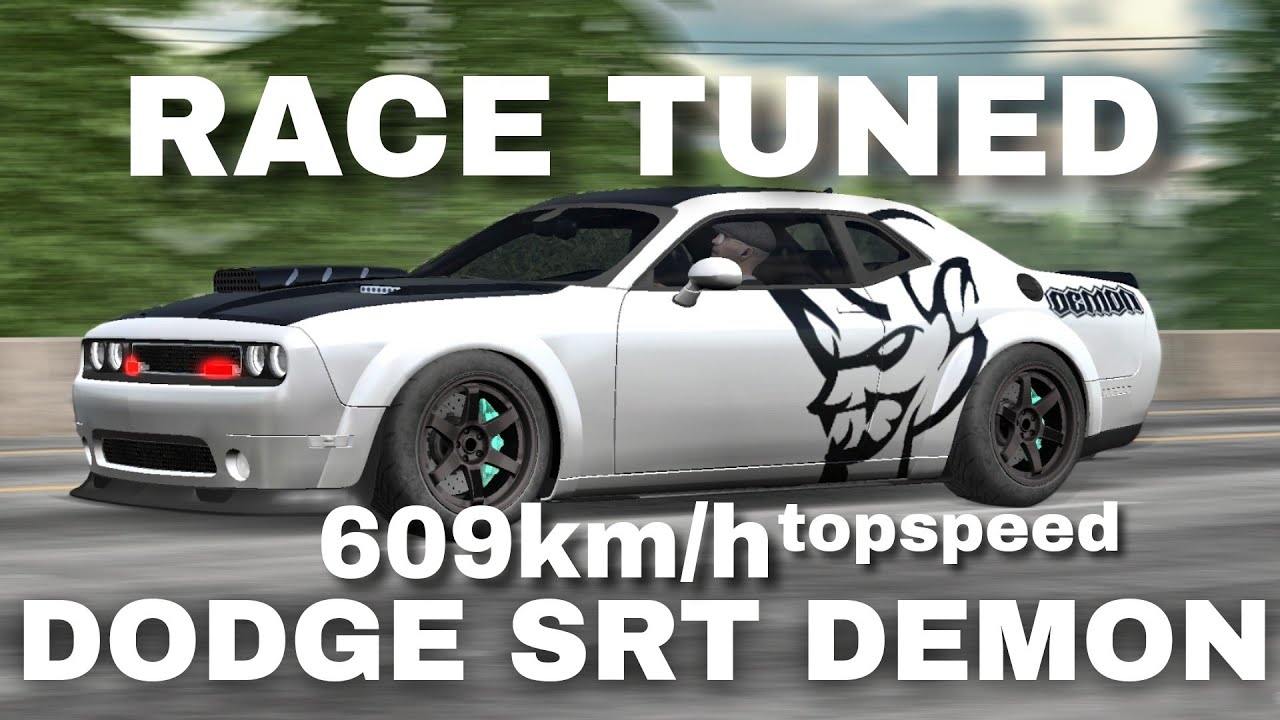 1695hp Dodge Challenger SRT Demon RACE TUNED in Car Parking Multiplayer ...