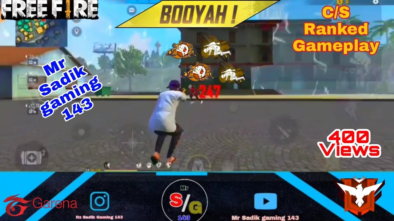 Free fire CS rank Gameplay heroic 7🌟 Mr Sadik gaming 143 - YouTube