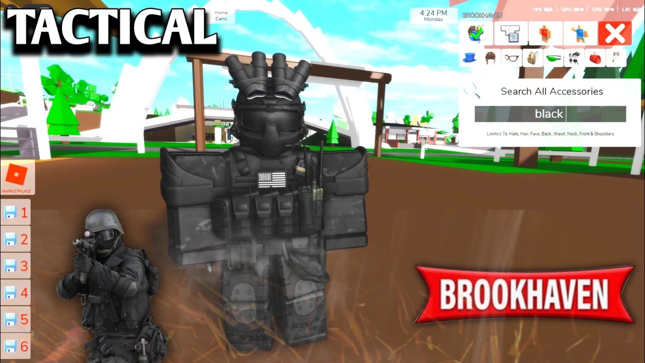 How to make professional Tactical Uniform Loadout | Roblox Brookhaven ...