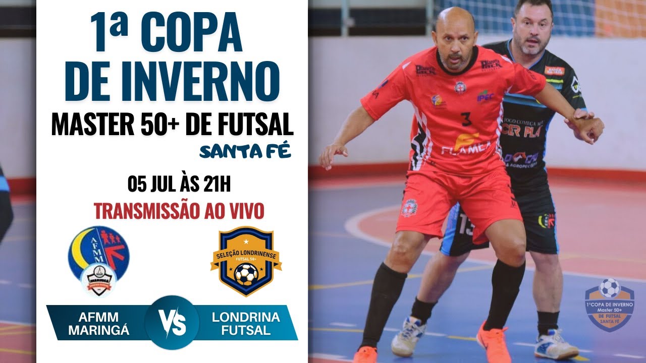 1ª COPA DE INVERNO MASTER 50+ DE FUTSAL | MARINGÁ MASTER AFMM x ...