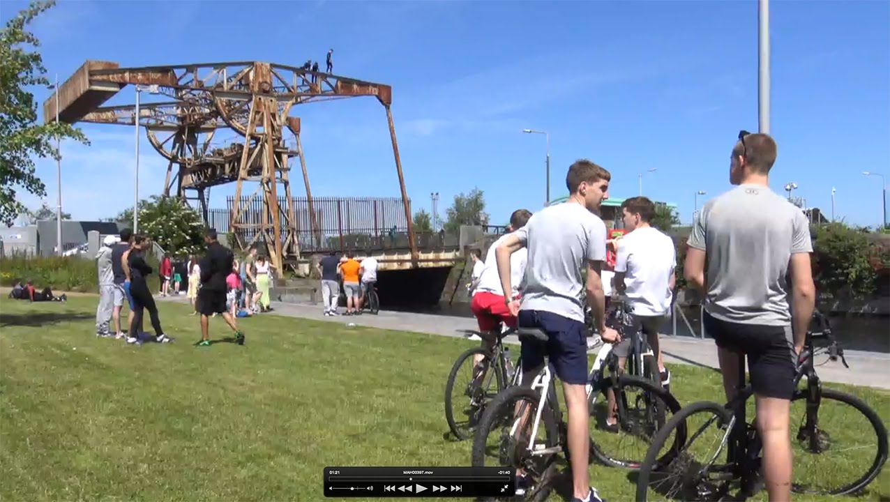 Sheriff Street Bridge - Summer in Dublin the way it is! - YouTube