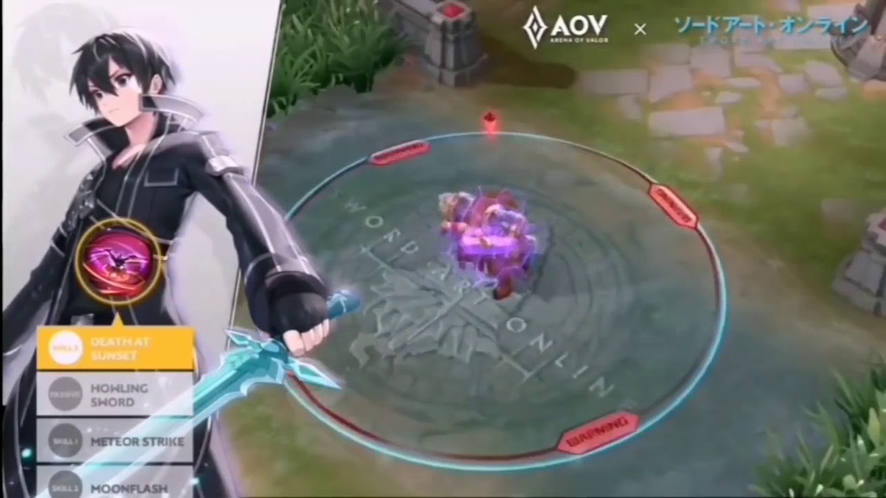 [ROV] New skin AOV x SAO [Kirito(Allain) & Asuna(Butterfly)] - YouTube
