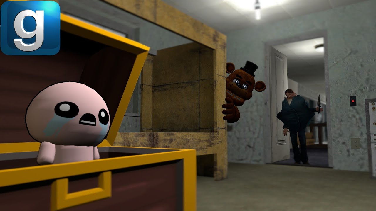 FNaF in GMod | Isaac Escapes to Freddy Fazbears! (Part 1) (READ ...