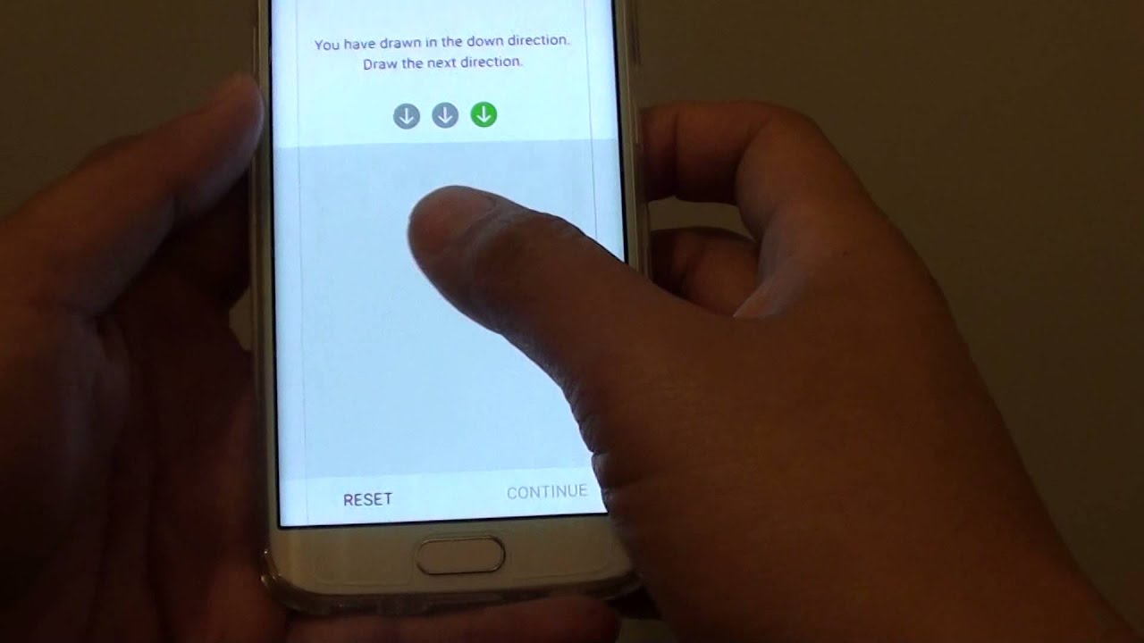 Samsung Galaxy S6 Edge: How to Setup Lock Screen Directional Lock - YouTube