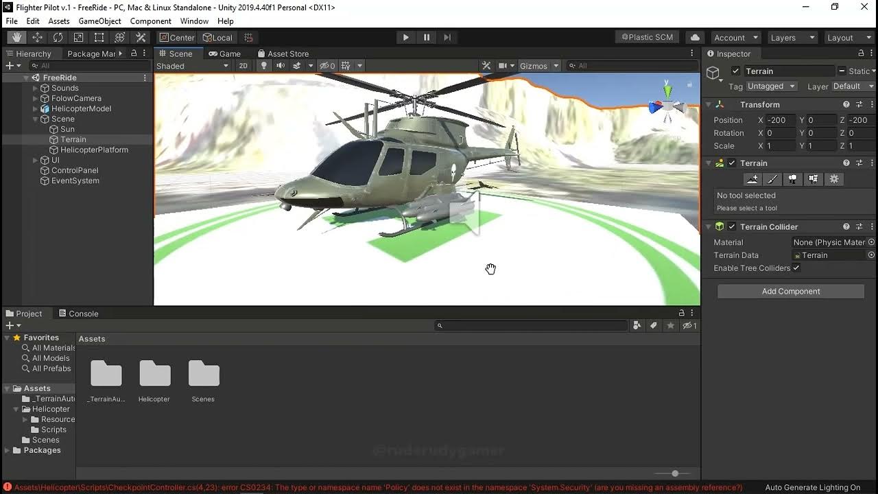 Unity3D | Base Helicopter Controller | Fix All Errors + Plus Project. - YouTube